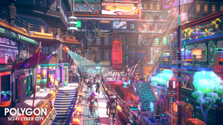 POLYGON | Sci-Fi Cyber City | Synty™ Official Store – Synty Store