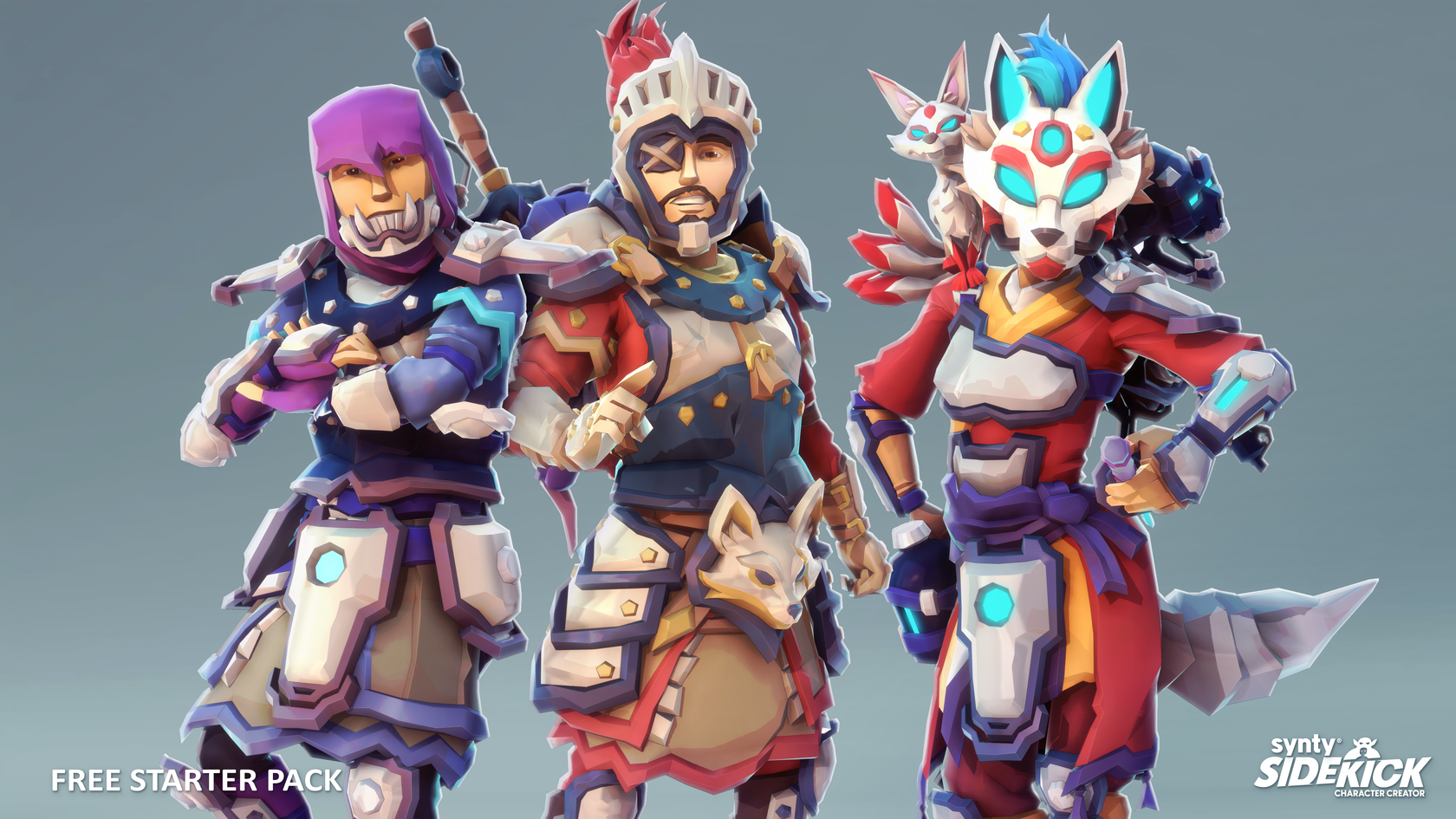 Free Starter Pack | Sidekick Modular Characters | Synty™ Store – Synty ...
