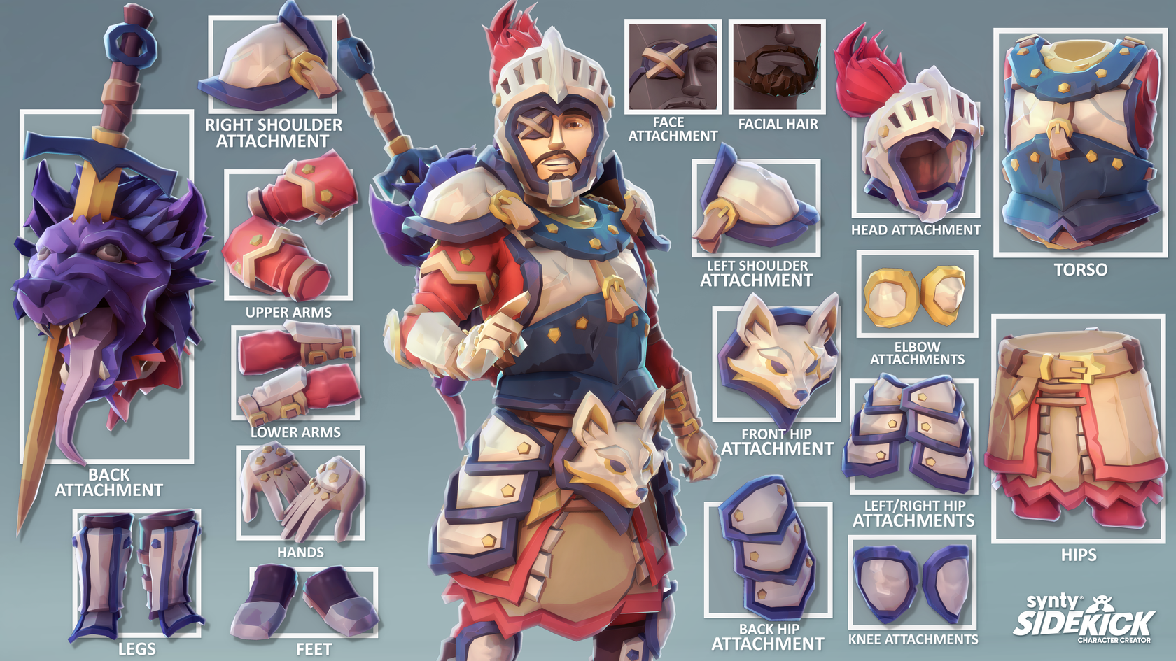 Free Starter Pack | Sidekick Modular Characters | Synty™ Store – Synty ...