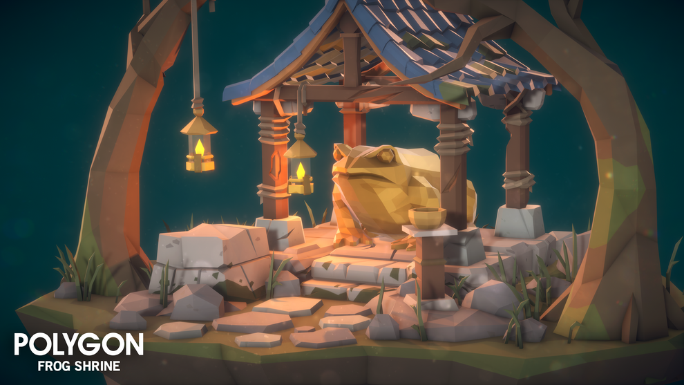 POLYGON | Frog Shrine Asset Pack | Synty™ Official Store – Synty Store