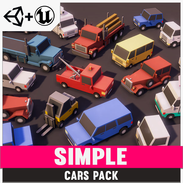 Simple Cars Cartoon Vehicle Game Assets - Find the Unity Asset in Store ...