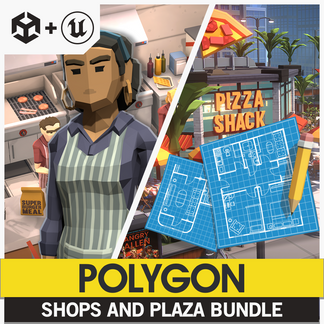 POLYGON - Shopping Plaza Map Bundle | Synty Official Store – Synty Store