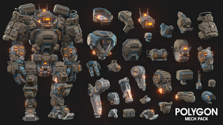POLYGON | Mech Pack Game Assets | Synty™ Official Store – Synty Store