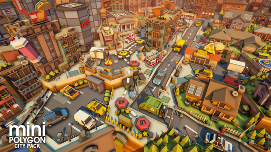 POLYGON MINI | City Pack | Mobile 3D Game Assets – Synty Store