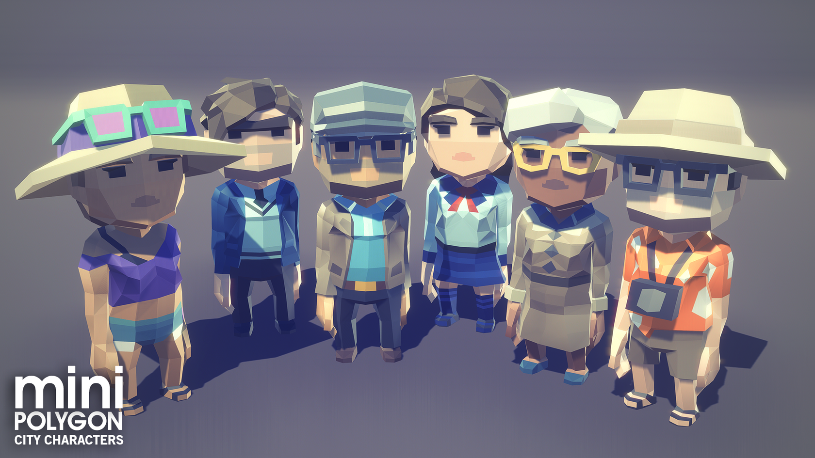 POLYGON MINI - City Characters Pack Game Assets - Find the Unity Asset ...