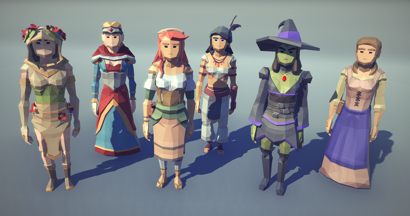 POLYGON | Fantasy Characters Assets | Get the Unity Asset in Store ...