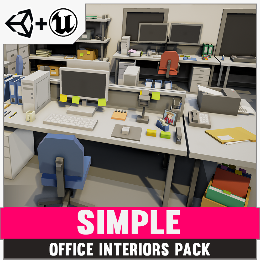 Simple Office Game Assets - Find the Unity Asset in Store – Synty Store