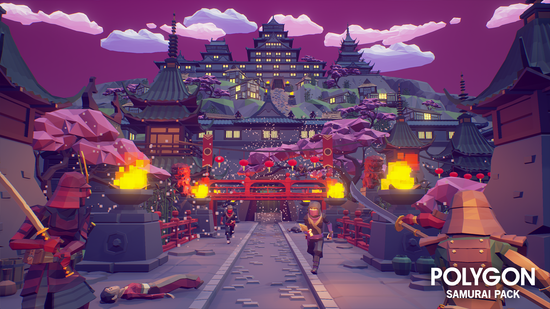 POLYGON | Samurai Game Pack Assets | Find the Unity Asset in Store ...