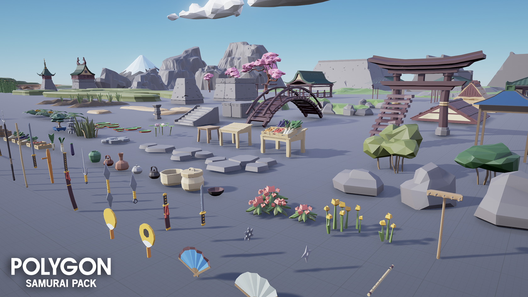 POLYGON | Samurai Game Pack Assets | Find the Unity Asset in Store ...