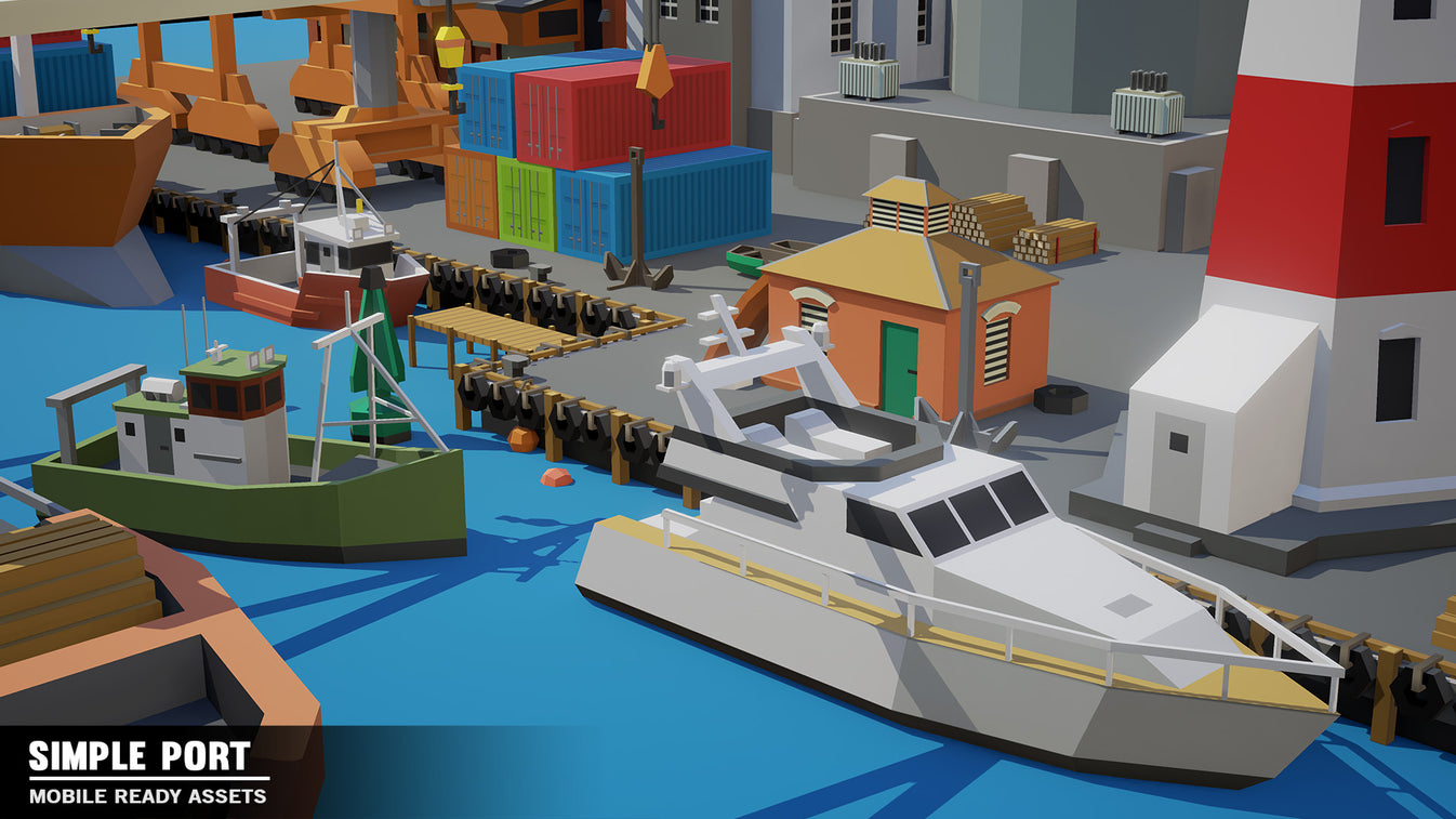 Simple Port & Ships - Game Assets - Find the Unity Asset in Store ...