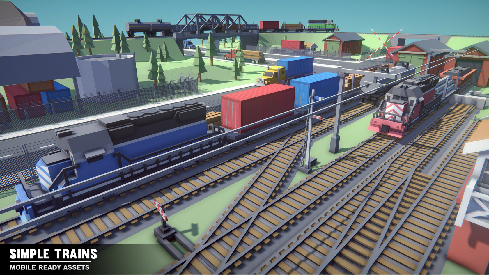 Simple Trains | Cartoon Assets | Synty™ Official Store – Synty Store