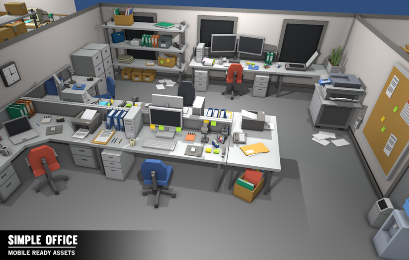 Simple Office Game Assets - Find the Unity Asset in Store – Synty Store