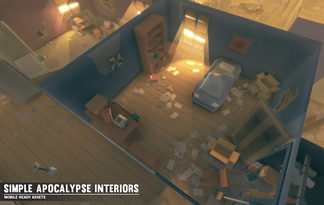 Simple Apocalypse Interiors | Find the Unity Asset in Store – Synty Store
