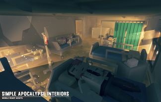Simple Apocalypse Interiors | Find the Unity Asset in Store – Synty Store